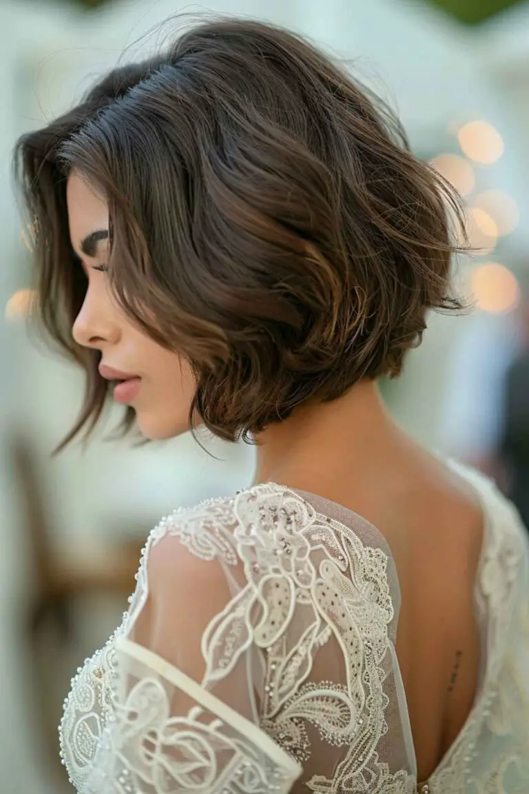 Bridal Hairstyles for Short Hair - HandsomeWedding